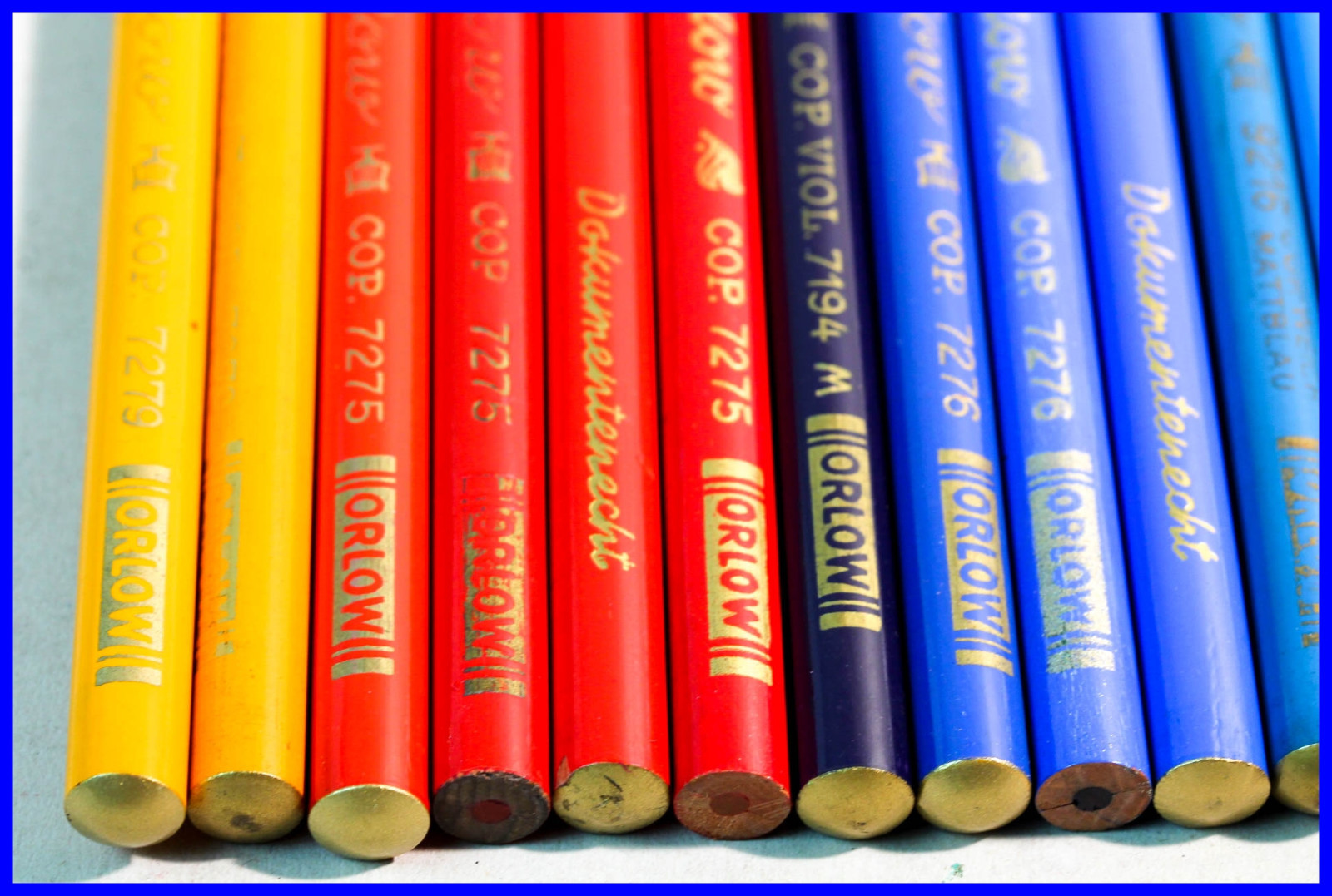 19 LYRA ORLOW Kopierstift Buntstifte H Bleistifte / Copying Pencils ...