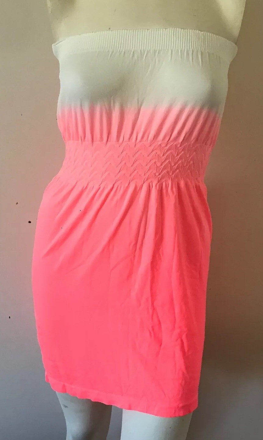 New Bongo Dip Dye Fiery Coral Swimwear Cover Up Juniors Size XS | eBay
