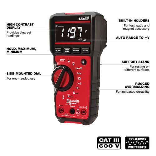 Milwaukee 221720 Digital Multimeter for sale online | eBay