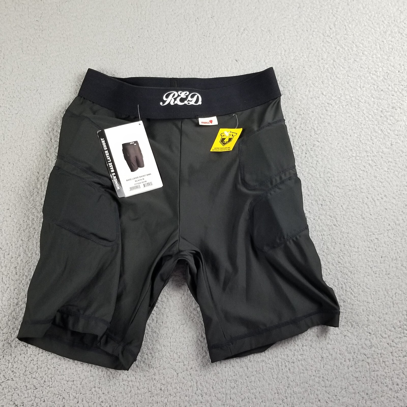 Baselayer Mountain Climbing Shorts Woman M Protective Padded Recycled R ...