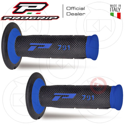 MANOPOLE PROGRIP MOTO CROSS ENDURO SOFT GEL Mx 791-150 DUAL DENSITY Blu ...