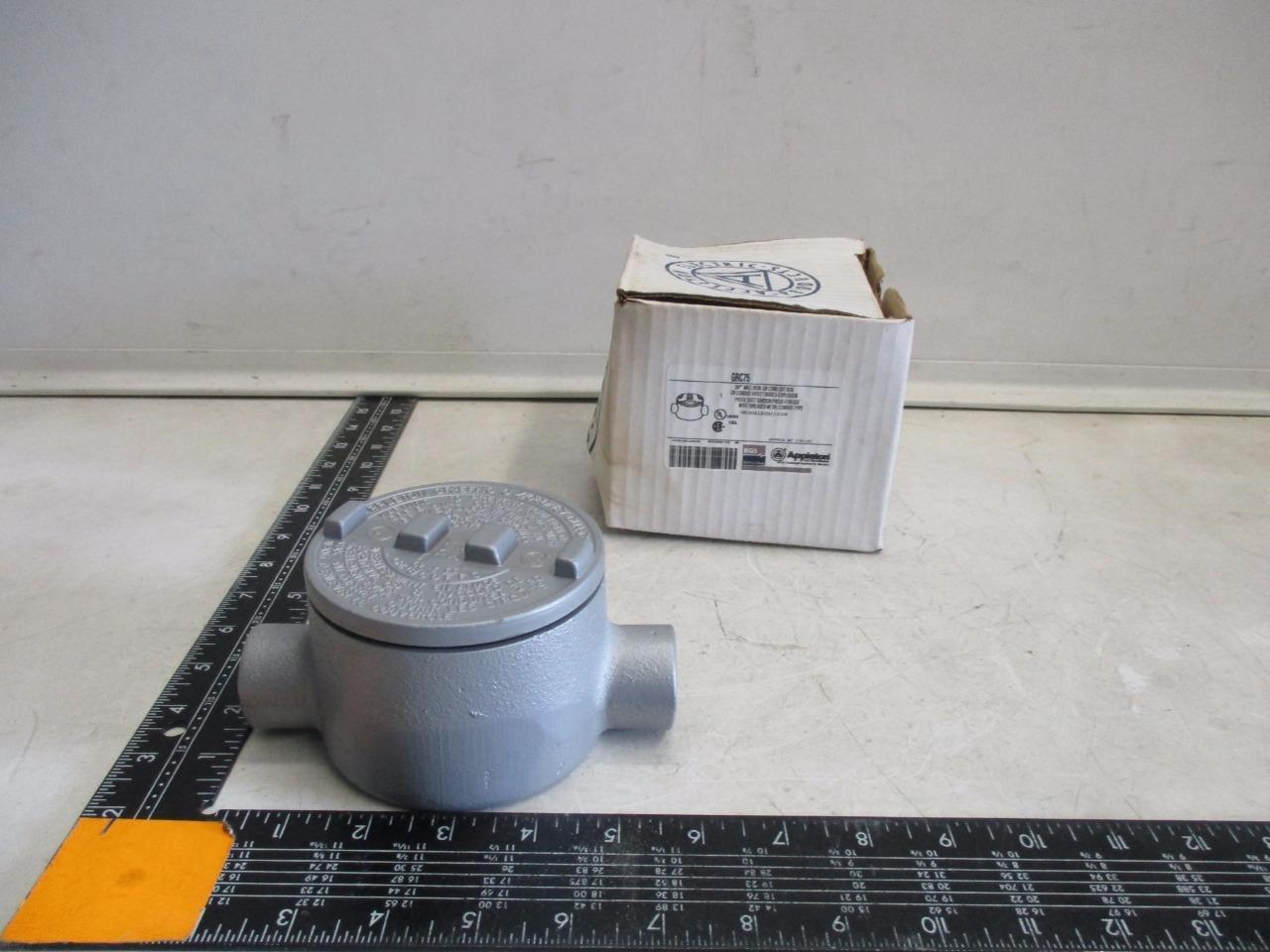 Appleton 3/4" Mall Iron GR Conduit Outlet Box Explsn Dust Ignition ...