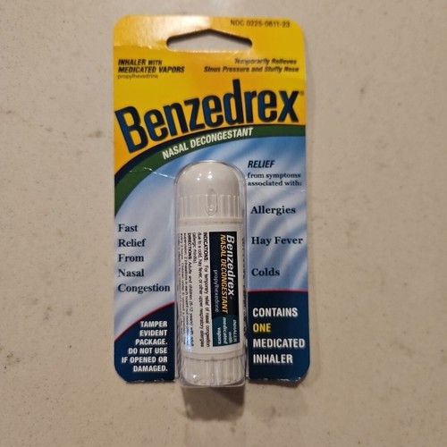 Benzedrex Nasal Decongestant Inhaler Sinus & Stuffy Nose Relief 1ct X12 ...