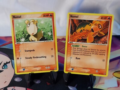 Numel 58/106 Emerald + Numel 68/107 - 2005 EX DEOXYS Set Pokemon TCG NM ...