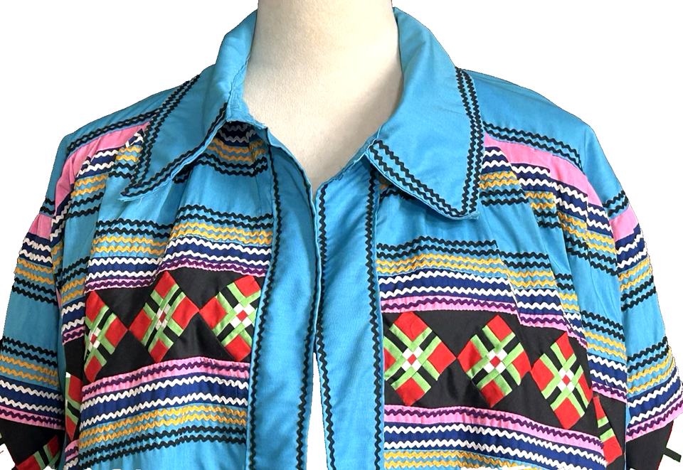 Vintage Handmade Seminole Indian Native American Jacket Mid Century ...