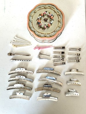 Lot of 36 Vintage Wave Clips & Various Hair Clips / Curler Supplies in ...
