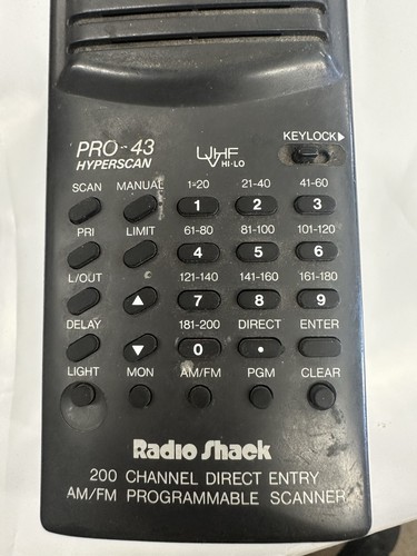 Radio Shack Realistic 200 Channel PRO-43 Scanner – Tested & Working | eBay