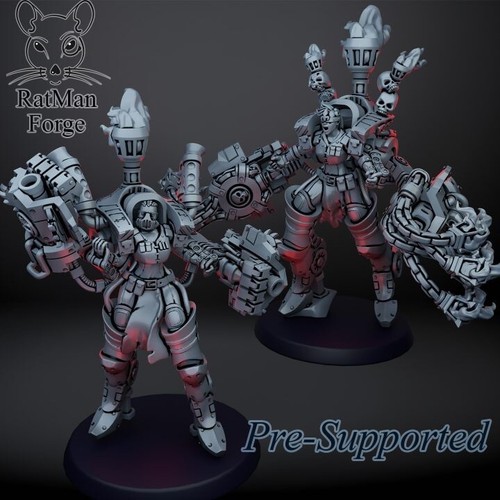 Female GrimDark Medieval Penitent Mortifiers Nuns Fanatasy RPG RatMan ...