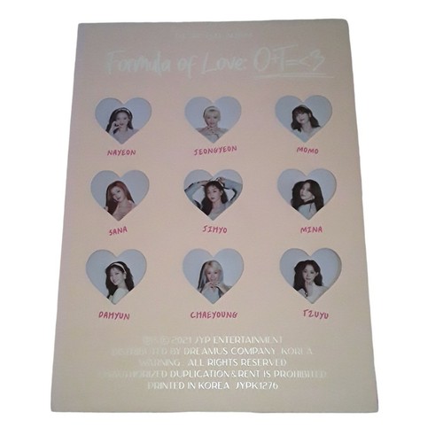 TWICE - Formula of Love: O+T= 3 US Target Exclusive CD Kpop Goodies ...