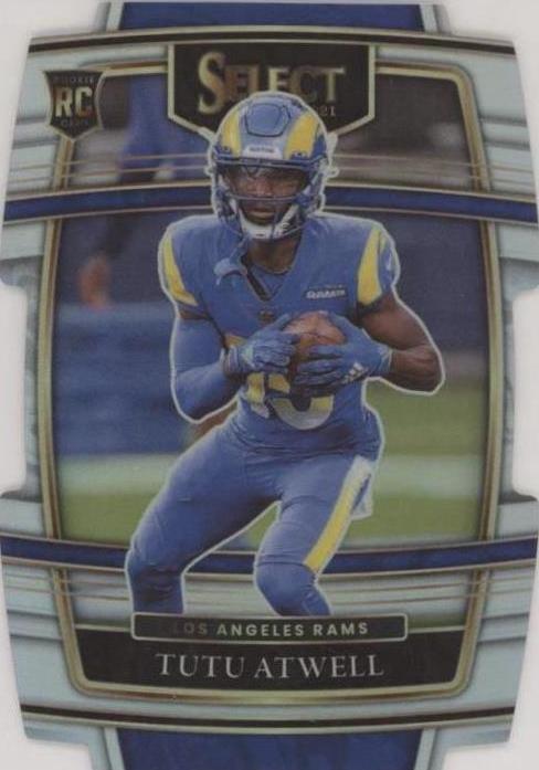 2021 Panini Select - Concourse Tutu Atwell #61 Silver Prizm Die-Cut (RC ...