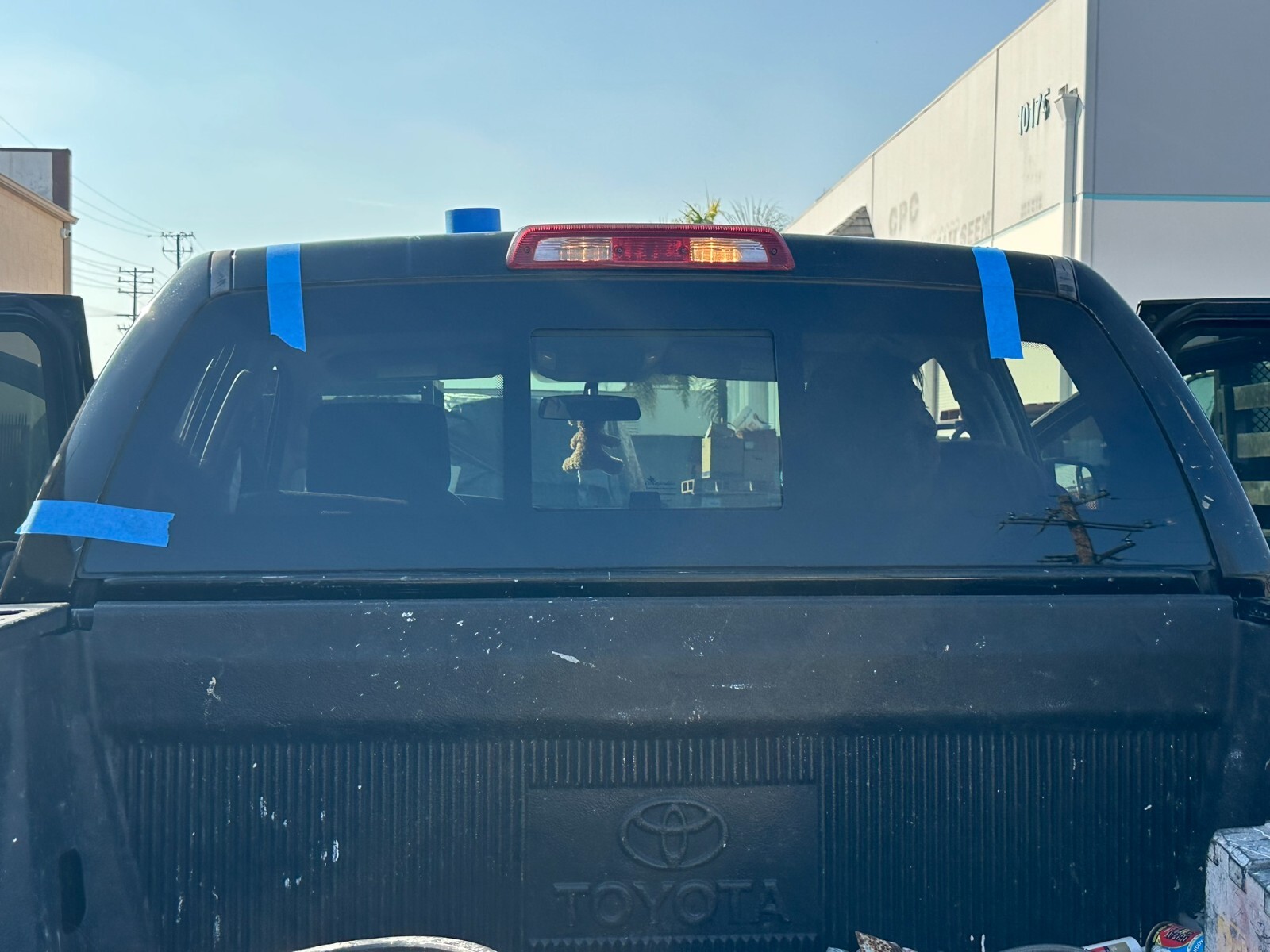 Fit: 2007-2021 Toyota Tundra Rear Back Glass POWER Sliding Window w ...