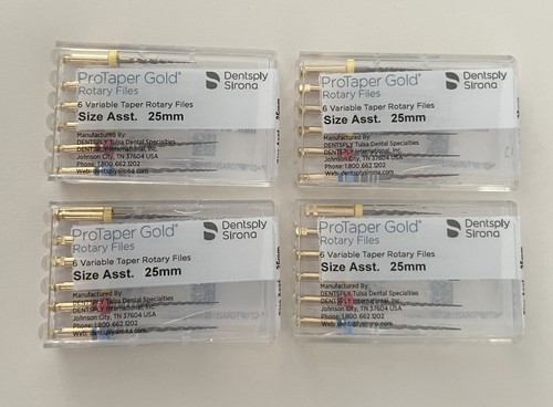 Protaper Gold Rotary Files Dentsply Dental SX-F3 25 mm (4) Packs ...