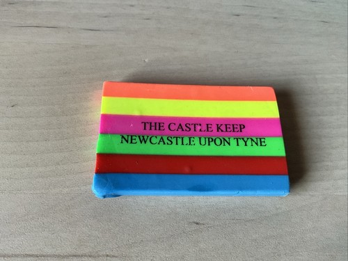 The Castle Keep Newcastle Upon Tyne Rainbow Souvenir Rubber Eraser ...