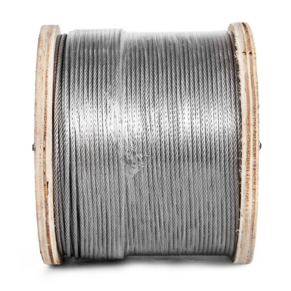 VEVOR T316 500ft Stainless Steel Cable 1/8" Wire Rope 7x7 Cable Railing ...