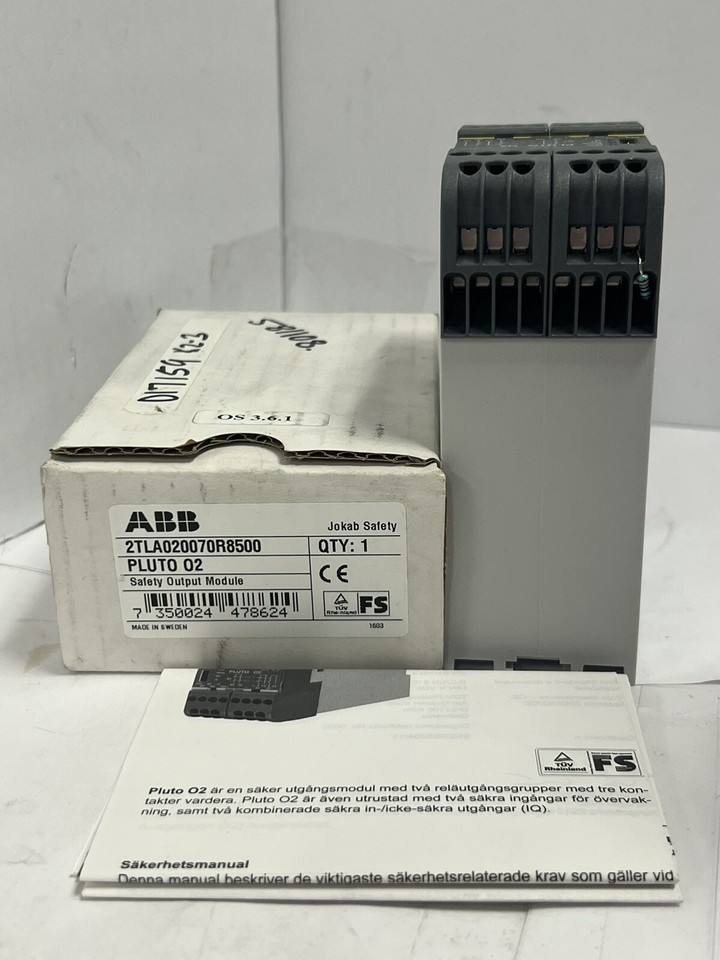 NEW ABB 2TLA020070R8500 Safety Output Module Pluto O2 | eBay