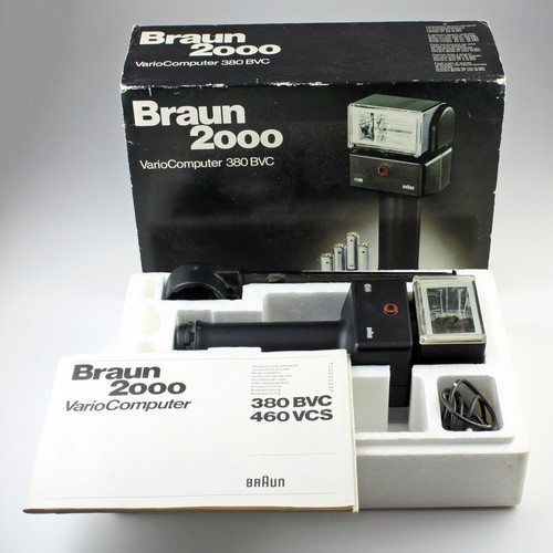Braun 2000 Vario Computer 380 BVC Handle Flash + Bracket & Manual ...