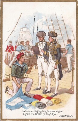 Admiral Nelson Arranging Signal Flags - Battle of Trafalgar | eBay