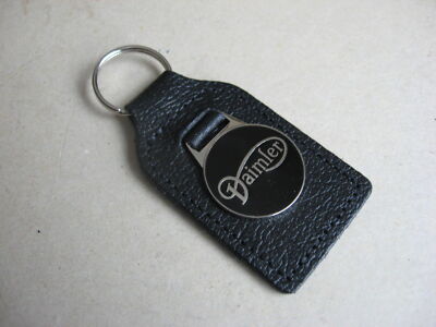 Daimler SP250 Dart Key ring Black Leather Fob with enamel Badge New ...