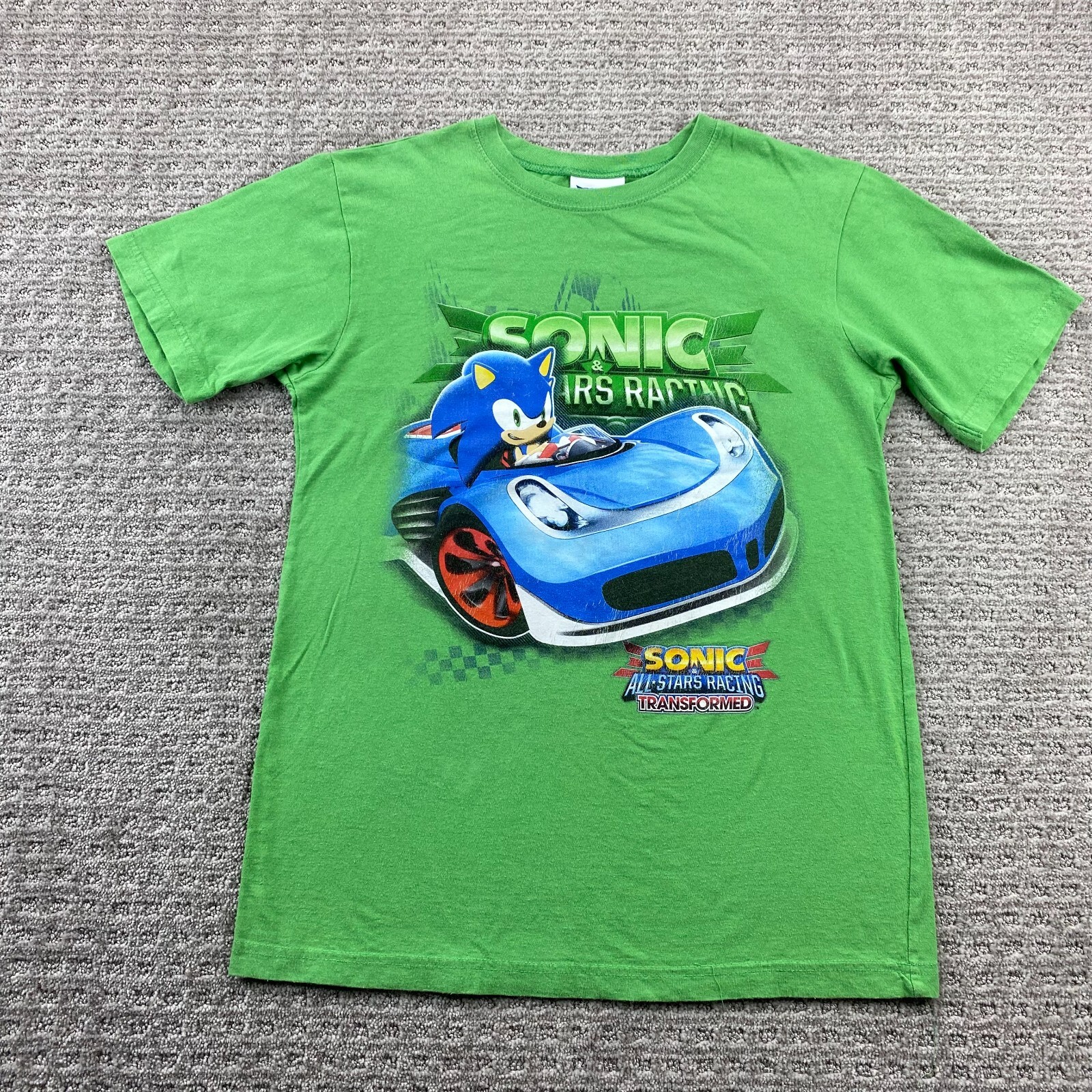 Sonic The Hedgehog Shirt Men Small S Green SONIC & Al… - Gem