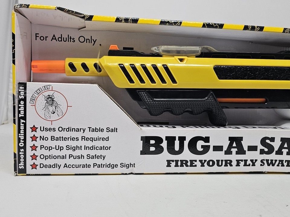 BUG-A-SALT 3.0 Original Salt Gun Bug Killing Device Yellow Non-Toxic ...