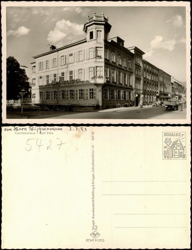 Postcard Bad Ems Canisiushaus 1962 | eBay