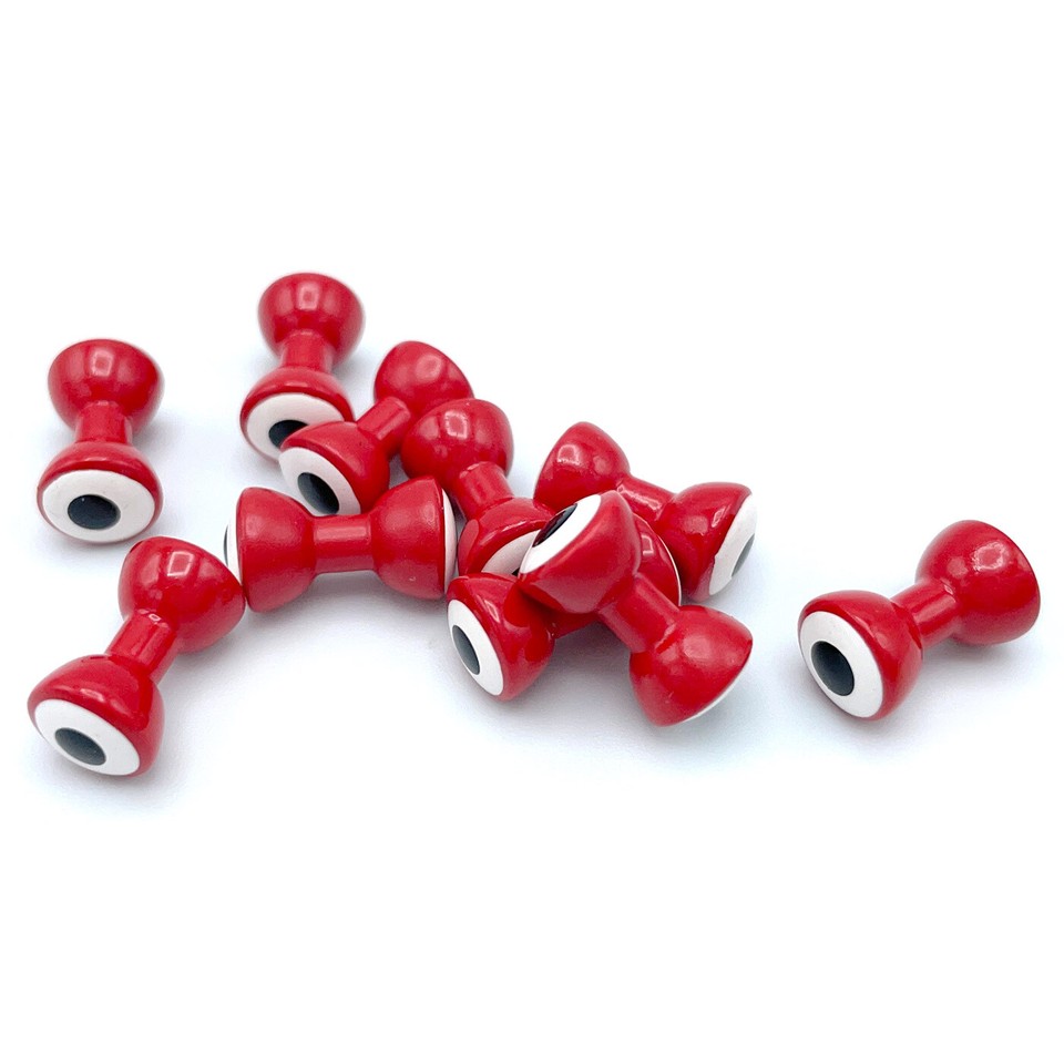 DOUBLE PUPIL BRASS EYES - Hareline Fly Tying Dumbbell Eyes Barbell ...