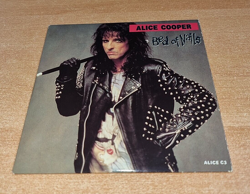ALICE COOPER Bed of nails +2 LIVE VERY RARE UK CD SINGLE 1989 CARD ...