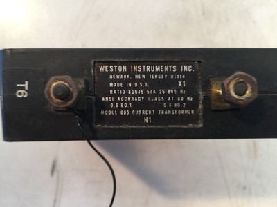 Transformers - Weston Current Transformer