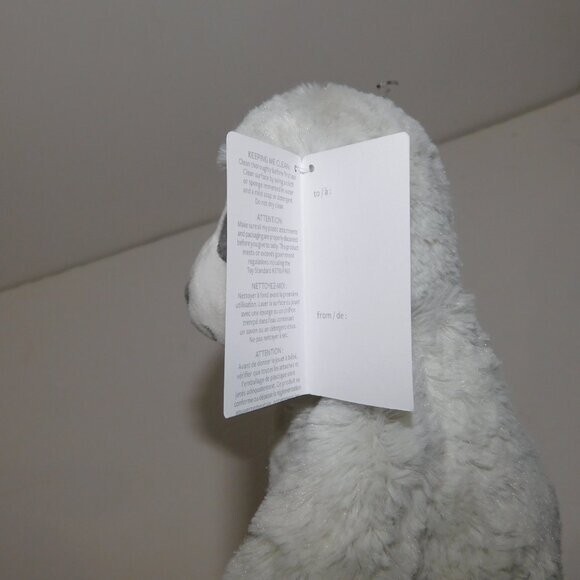 Carters Grey And White 11" Plush Stuffed Sloth Baby Toy Lovey 67912 HTF ...