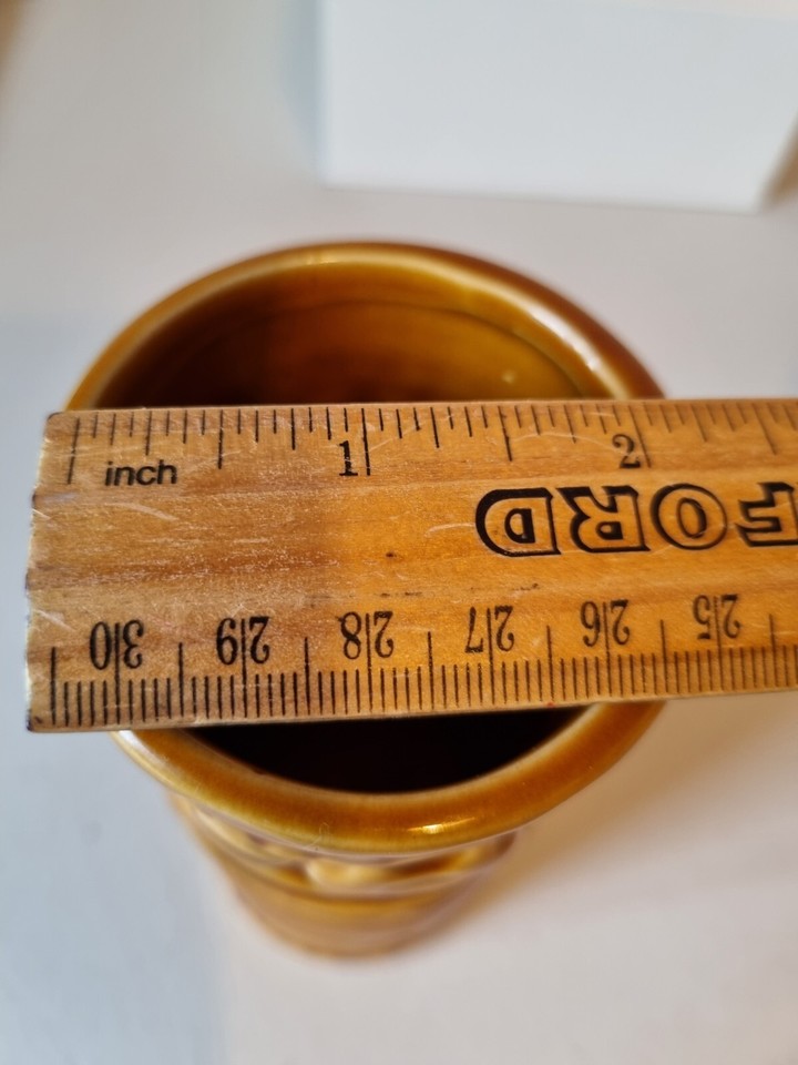 Ceramic Hawaiian Tiki Mug Vase Glazed Brown Approx 5.5" Accoutrements ...