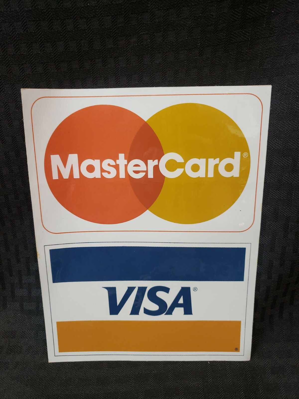 NOS Visa Mastercard Decals 8 1/2" | eBay