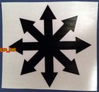 CHAOS SYMBOL DECAL STICKER VINYL magic Discordianism majick arms of ...