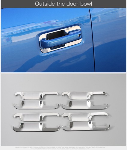 Chrome Side Mirror+Door Handle+Fog Light Cover Trim +Gas Door For Ford ...