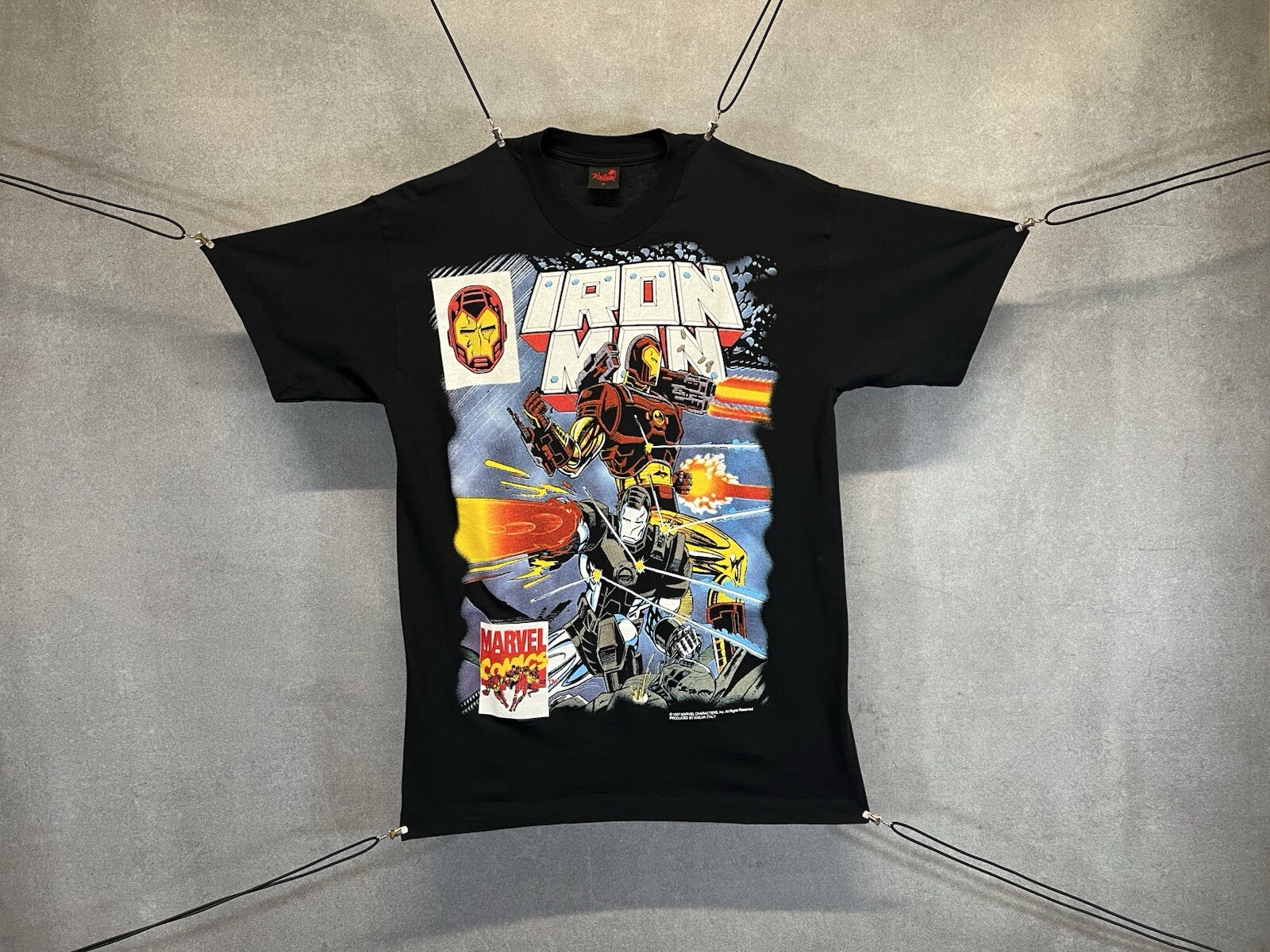 🤖RARE Vintage Marvel Iron Man and War Machine shirt … - Gem