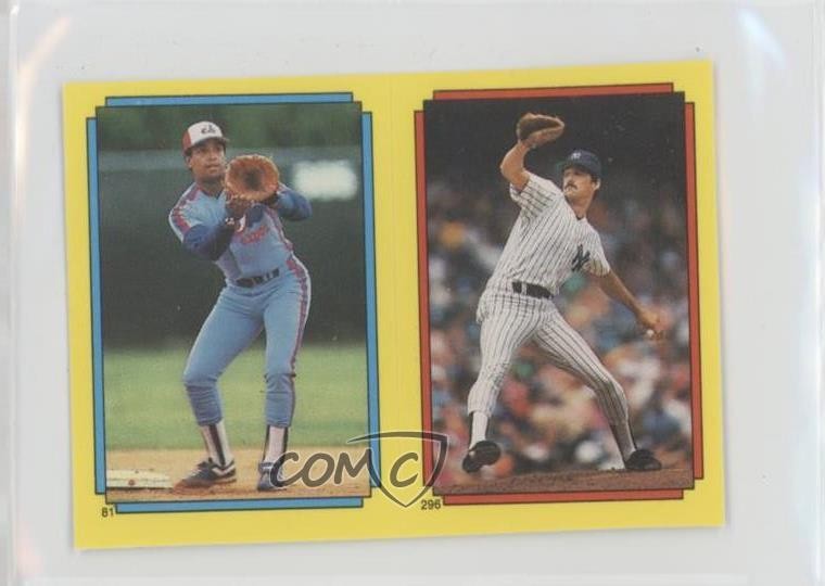 1988 Super Star Sticker Backs ( 81 296) Gary Carter Hubie Brooks Ron ...