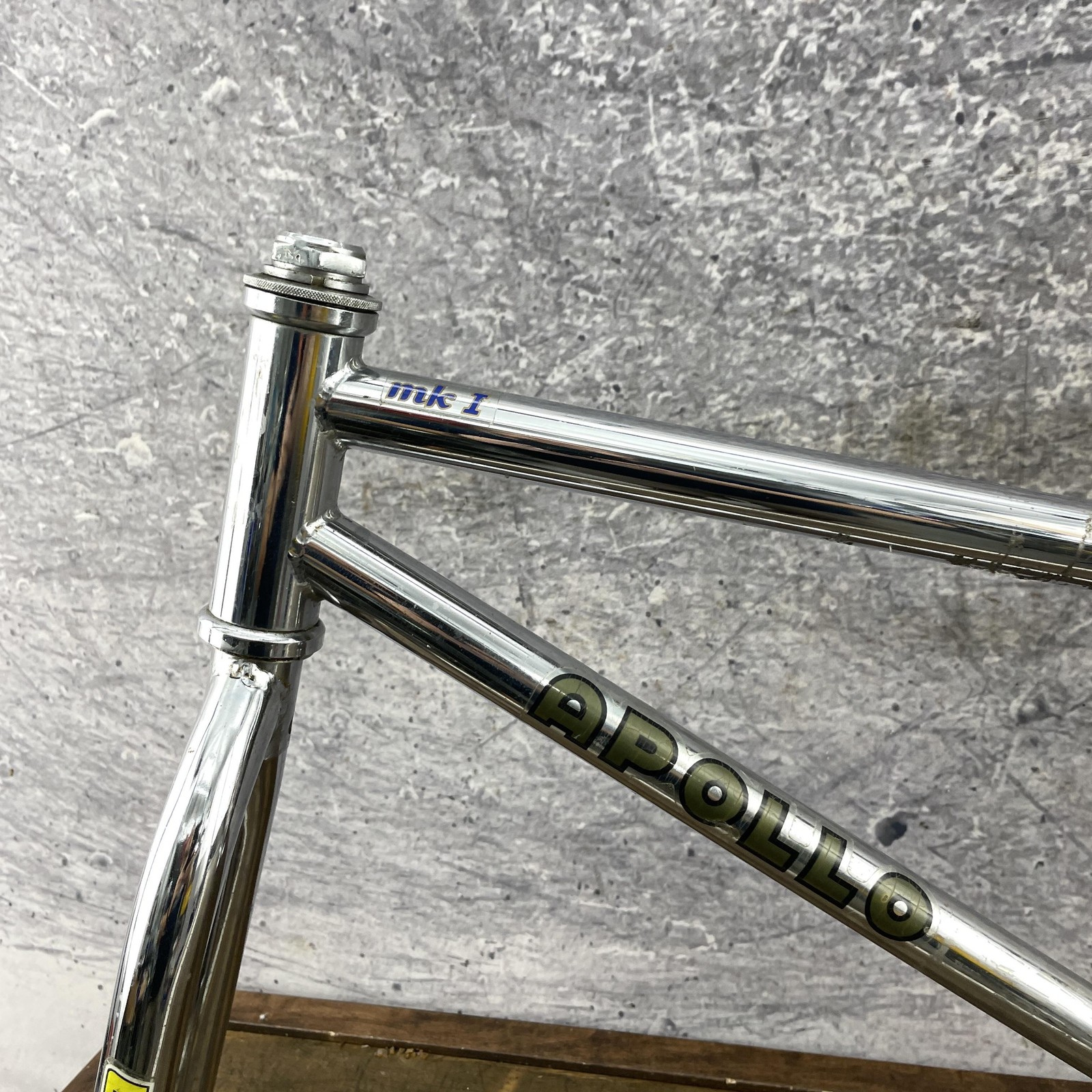 Vintage Apollo MK1 BMX Frame Fork Set MX-800 Chrome 1980s Old School ...