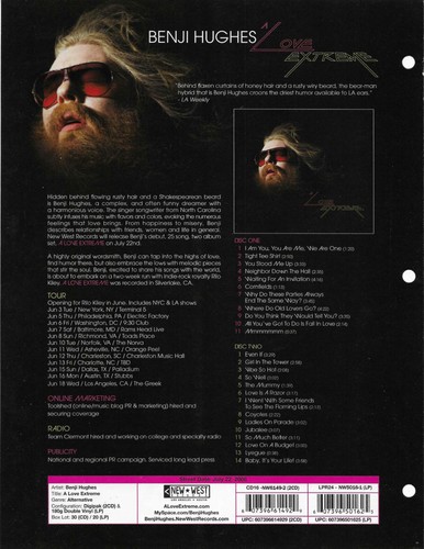 BENJI HUGHES Vintage 2008 TOUR PROMO TRADE AD Poster for Love CD MINT 8 ...