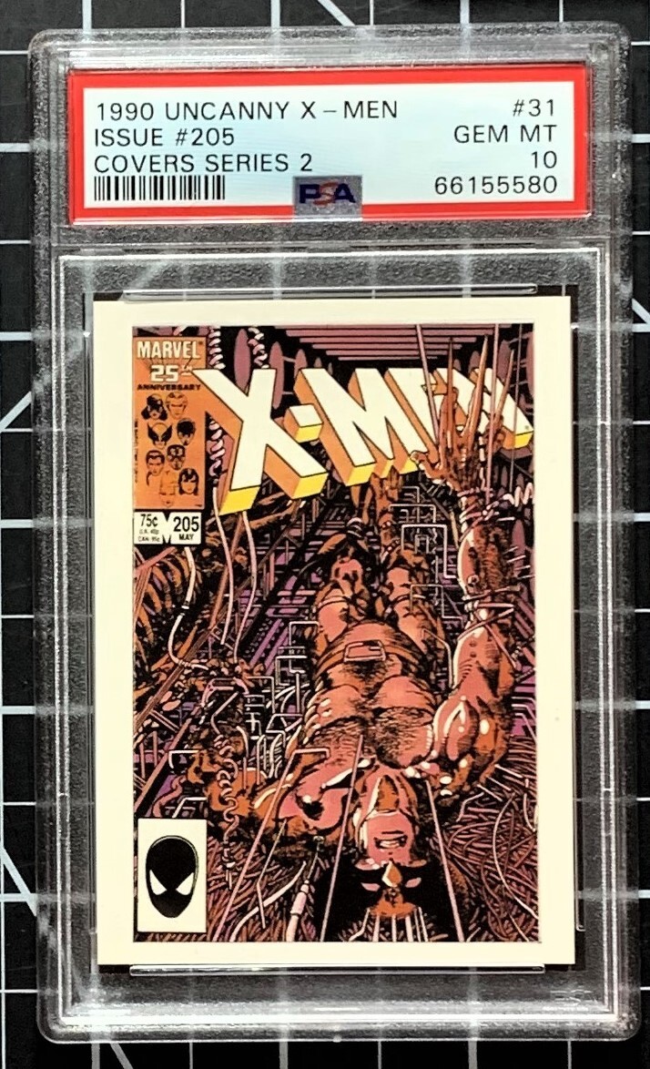 1990 Marvel Comic Images X-Men Covers II Uncanny X-Men #205 PSA 10 GEM ...