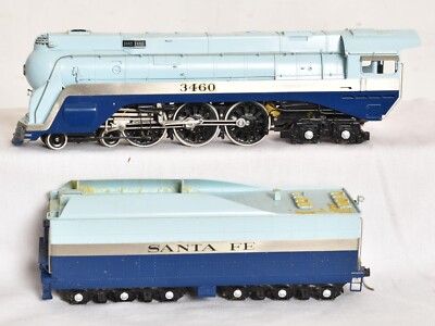 Tenshodo PFM Santa Fe HO Scale Brass Blue Goose Steam Locomotive and ...