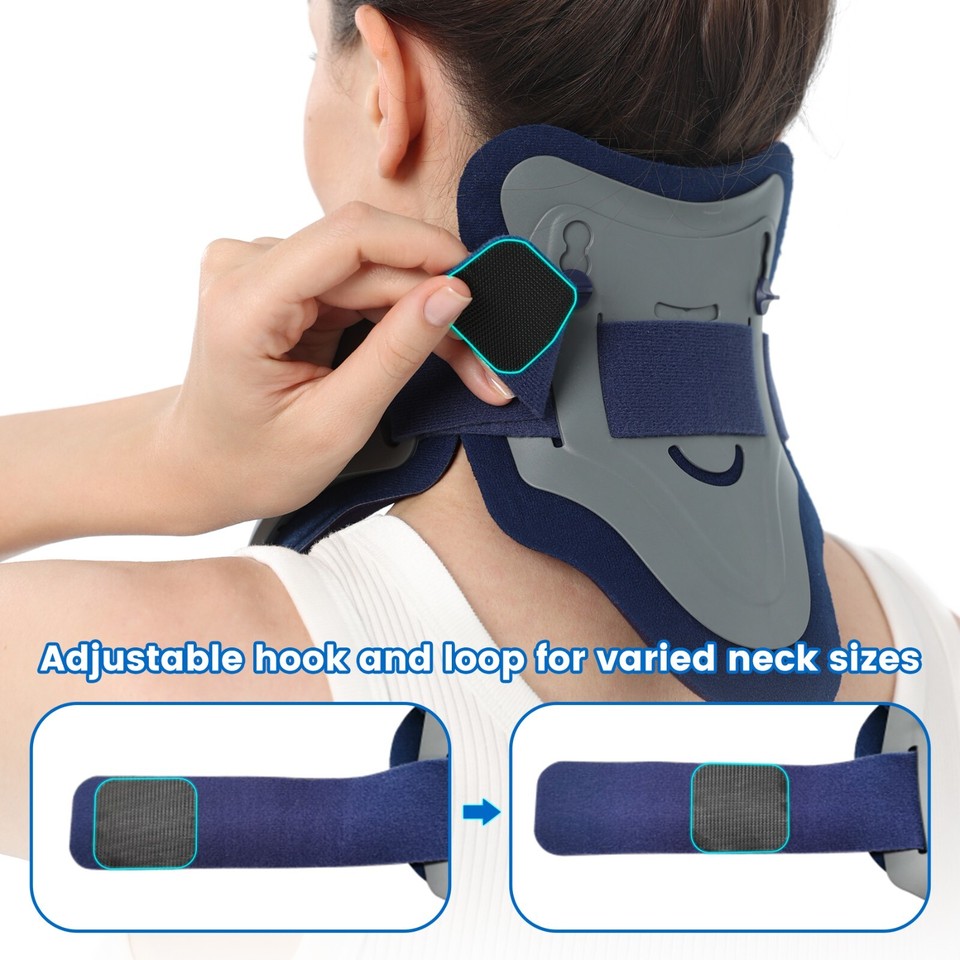 VELPEAU Cervical Neck Traction Device-Adjustable Neck Stretcher Collar ...