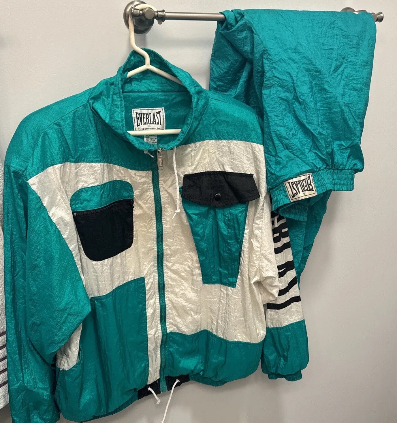VTG 80s Everlast Bodygear Full Tracksuit Windbreaker … - Gem