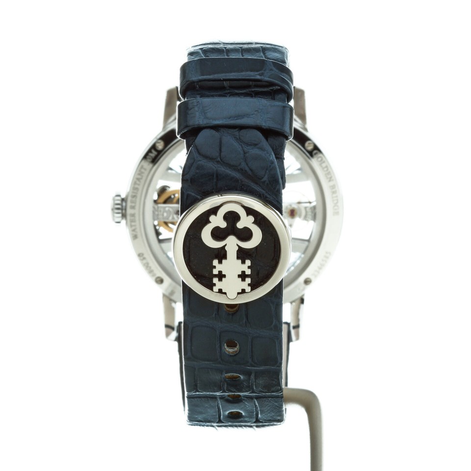 Corum Golden Bridge Round 39mm Diamond Skeleton Dress Watch B113/03169 ...