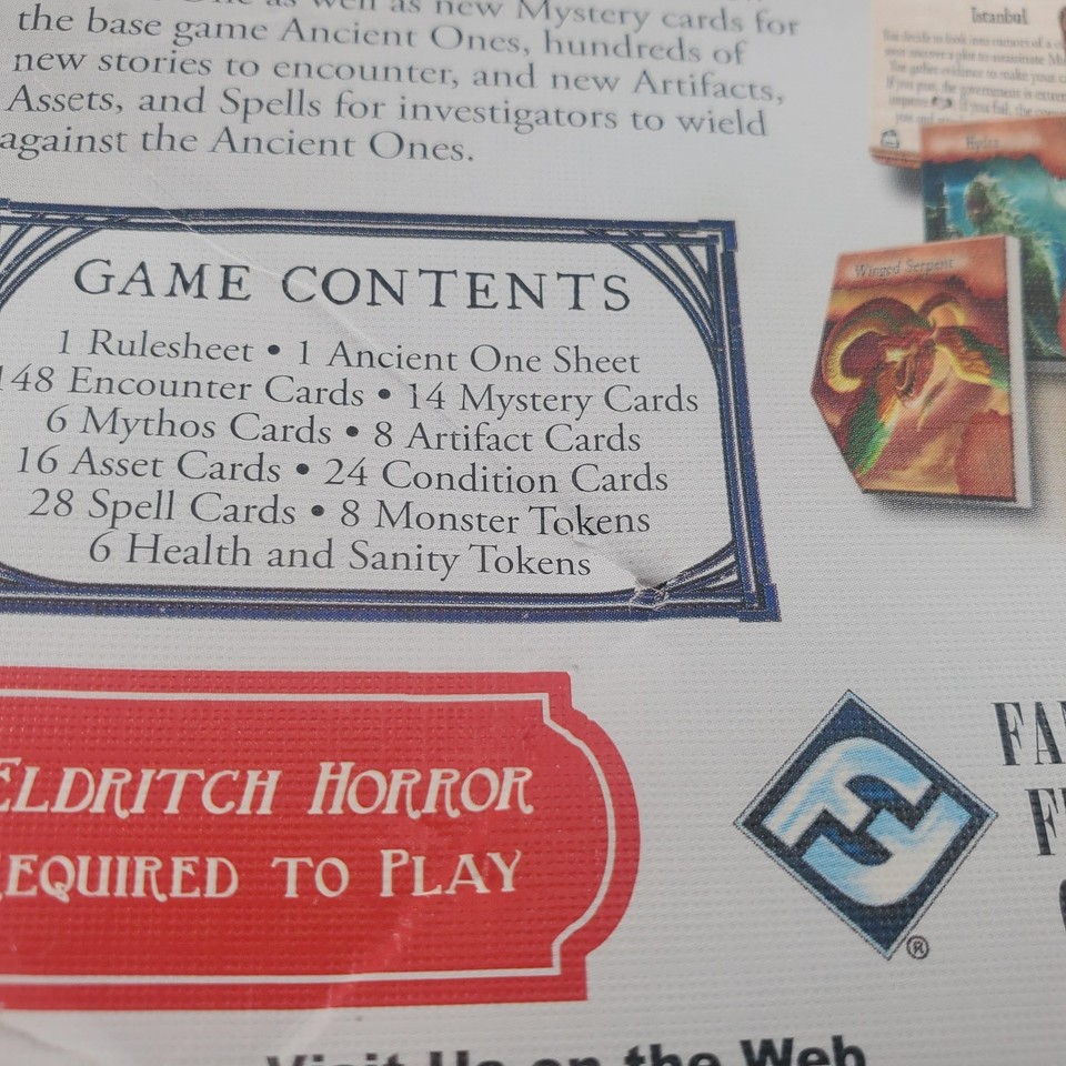 Eldritch Horror: Forsaken Lore Board Game Expansion Arkham Horror Files FFG | eBay