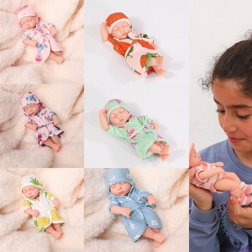 Reborn Doll Simulation Doll Baby Doll Silicone Body Kids Mini Toddler ...