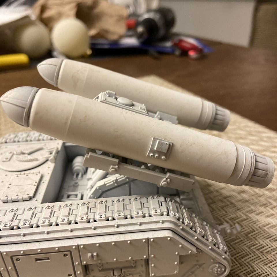 Warhammer 40k Imperial Guard Manticore Tank Missile Primed Custom Model ...