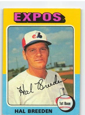 1975 Topps #341 Hal Breeden - Montreal Expos **Set Break** | eBay
