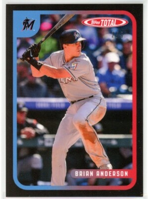 2020 Topps Total Baseball Brian Anderson Black SSP /5 #735 | eBay