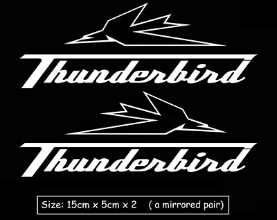 VINTAGE THUNDERBIRD DECAL STICKER SUIT TRIUMPH MOTORSPORT RALLY | eBay