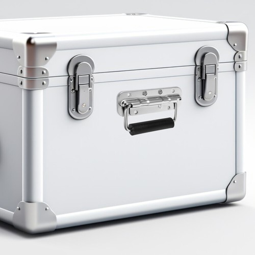 Stainless Steel Tool Box Attachable Metal Handle Cabinet Folding Chest ...