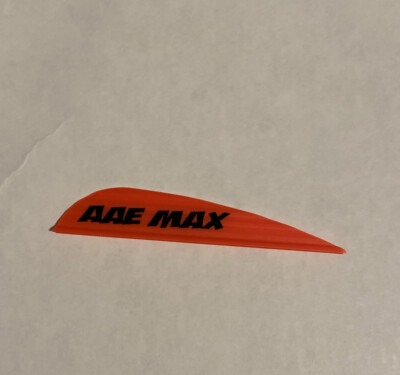 Flethes Vanes Max Stealth Vane Fire Orange 40 PK AAE Fletching Archery ...